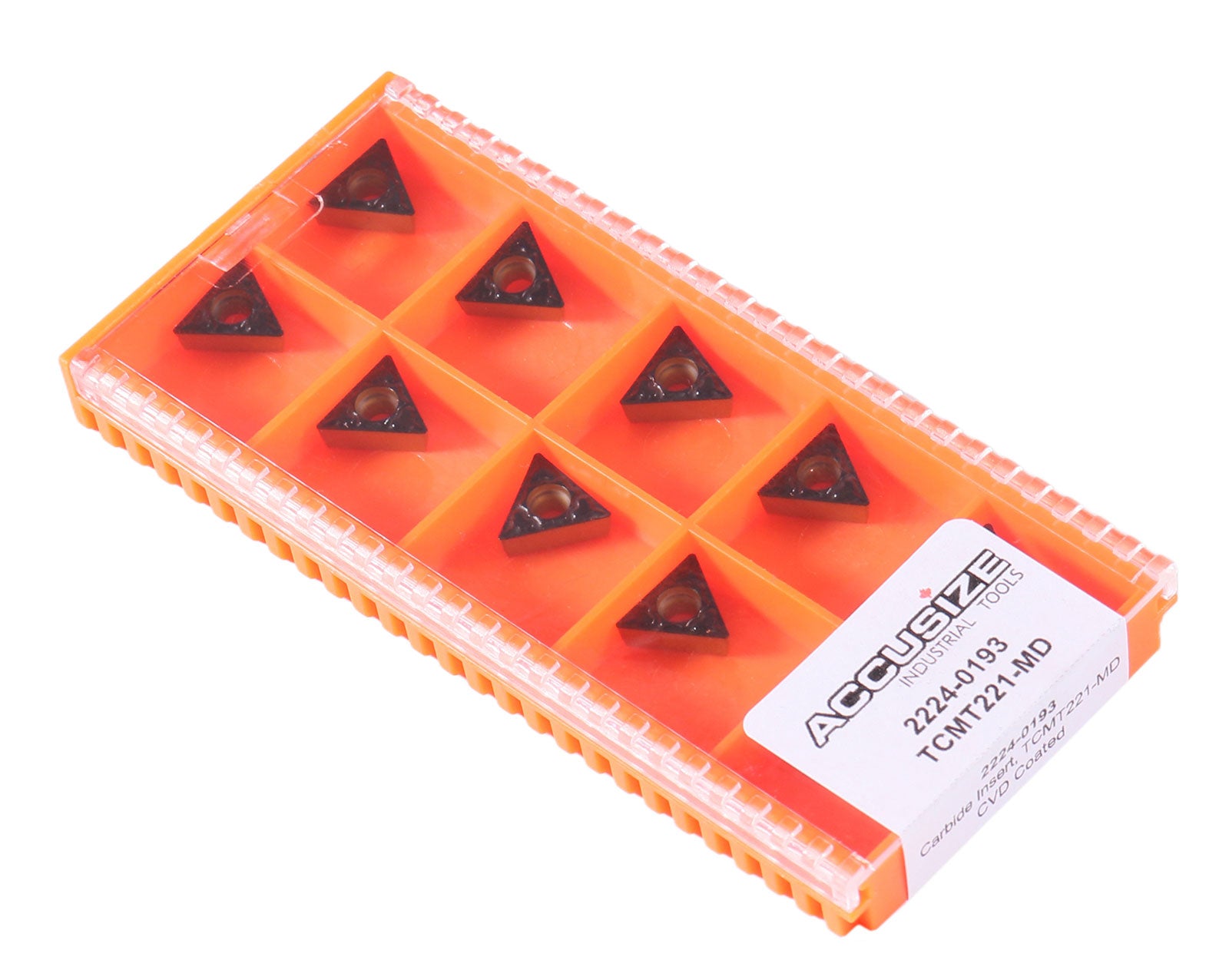 Carbide Inserts, TCMT, TiN / CVD Coated, 10 PCS/SET