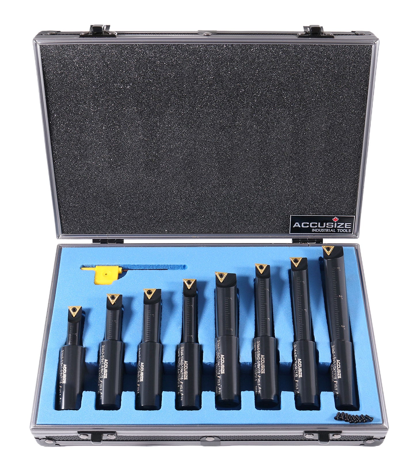 Round Shank, 90 Degree, Indexable Boring Bar Set