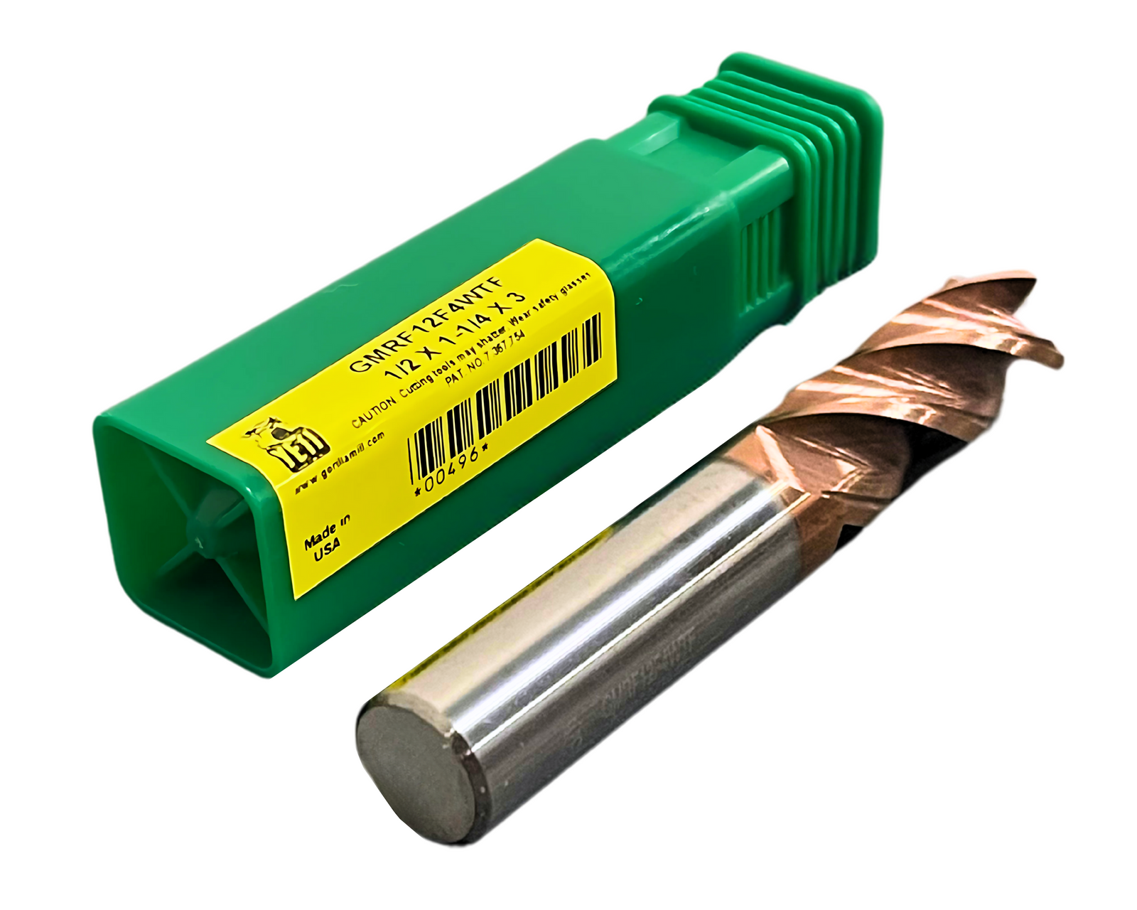 Gorilla End Mills High Performance GMX-35 Coated Square End, Ferrous