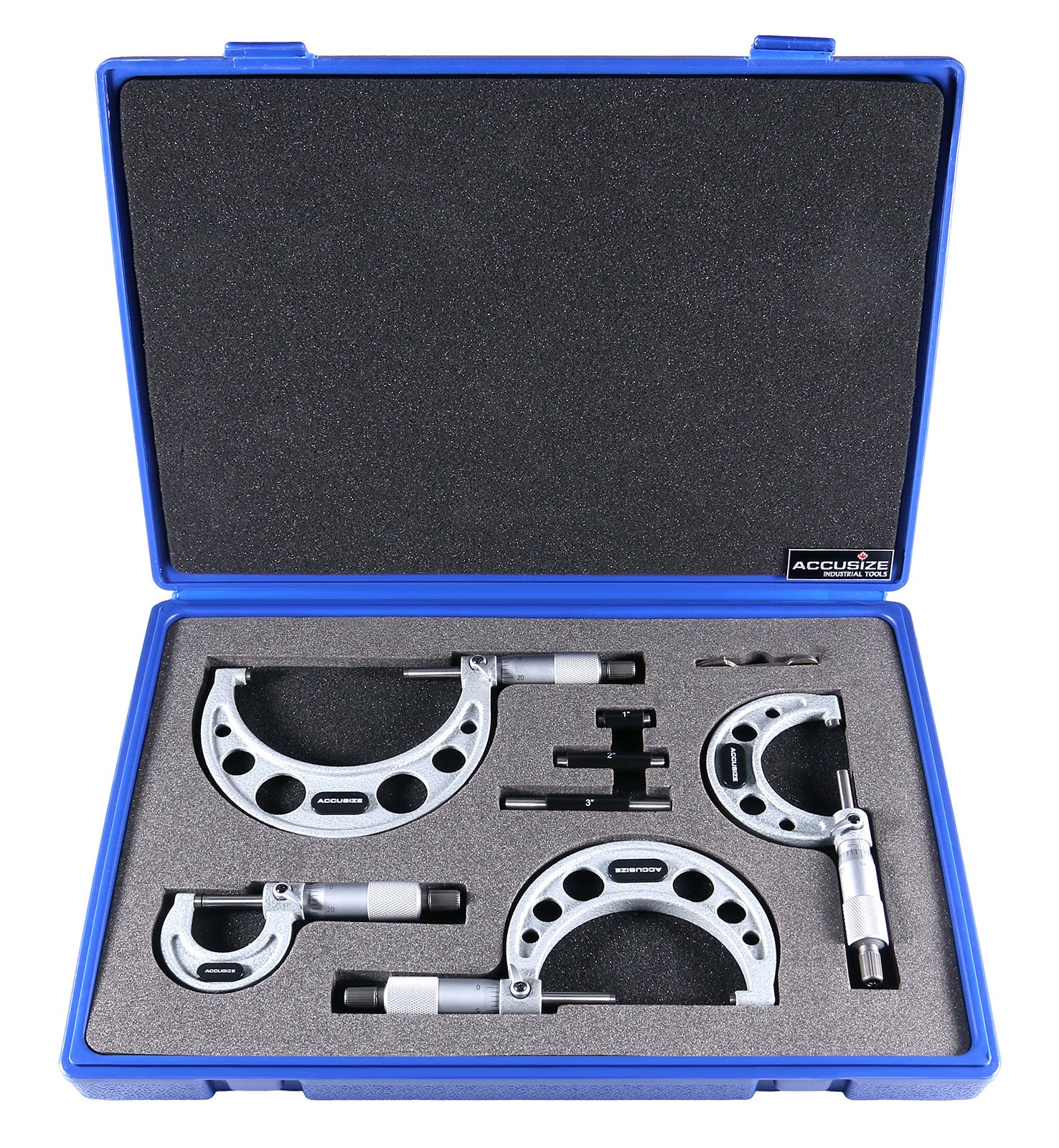 0 - 4" X 0.0001" 4 pc/set Ultra-Precision M-Type Outside Micrometers,