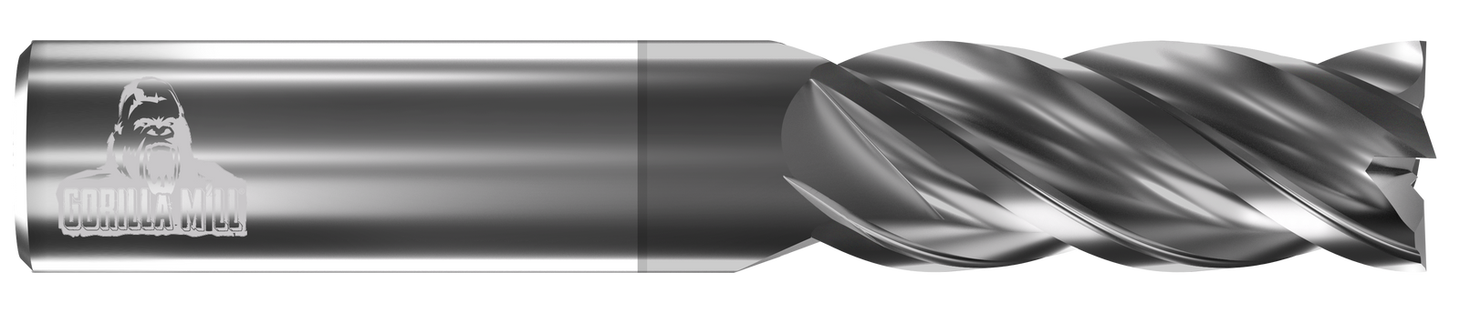 Gorilla End Mills High Performance GMX-35 Coated Square End, Ferrous