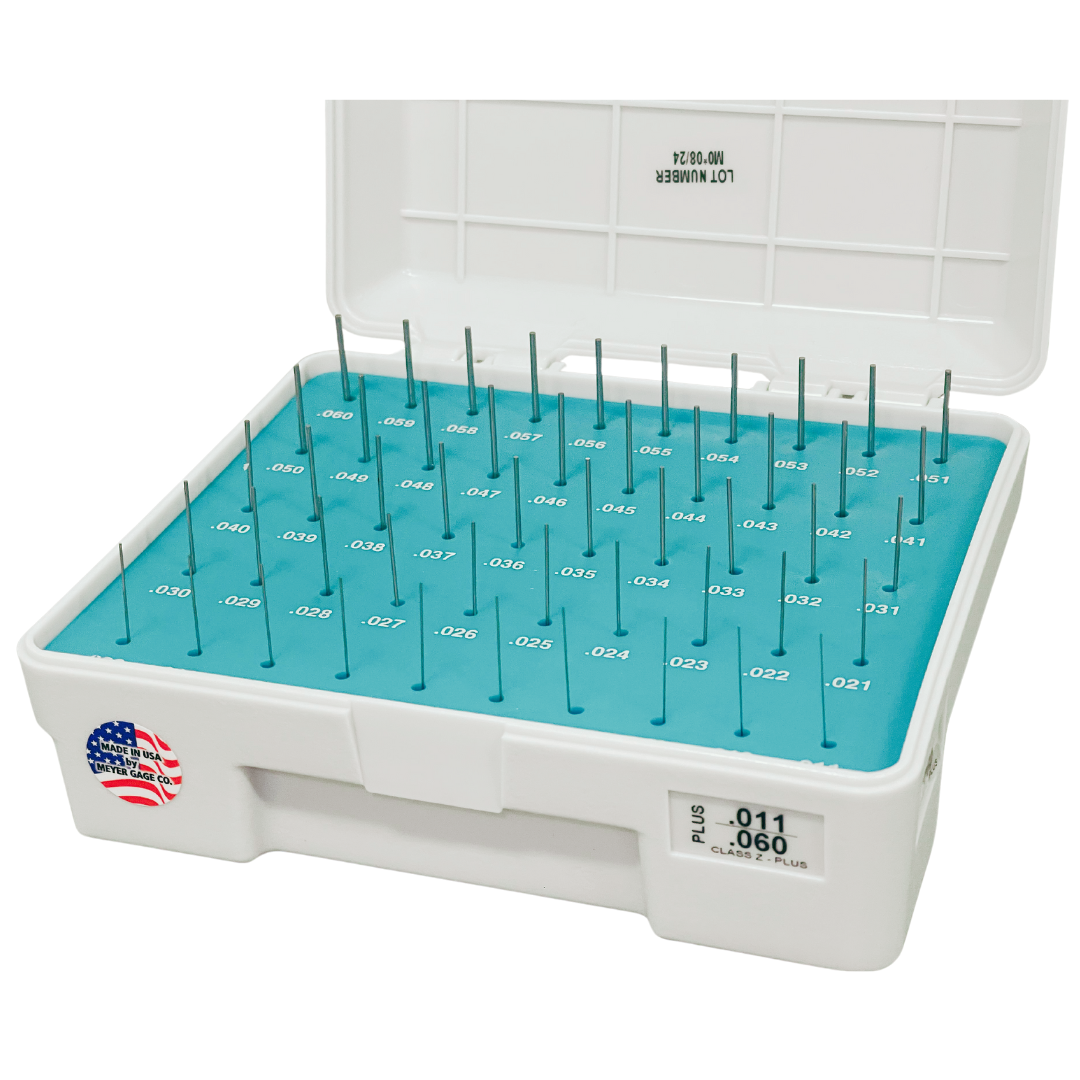 Meyer Class Z Pin Gage Sets (Inch) with NIST Certificate, Made in USA