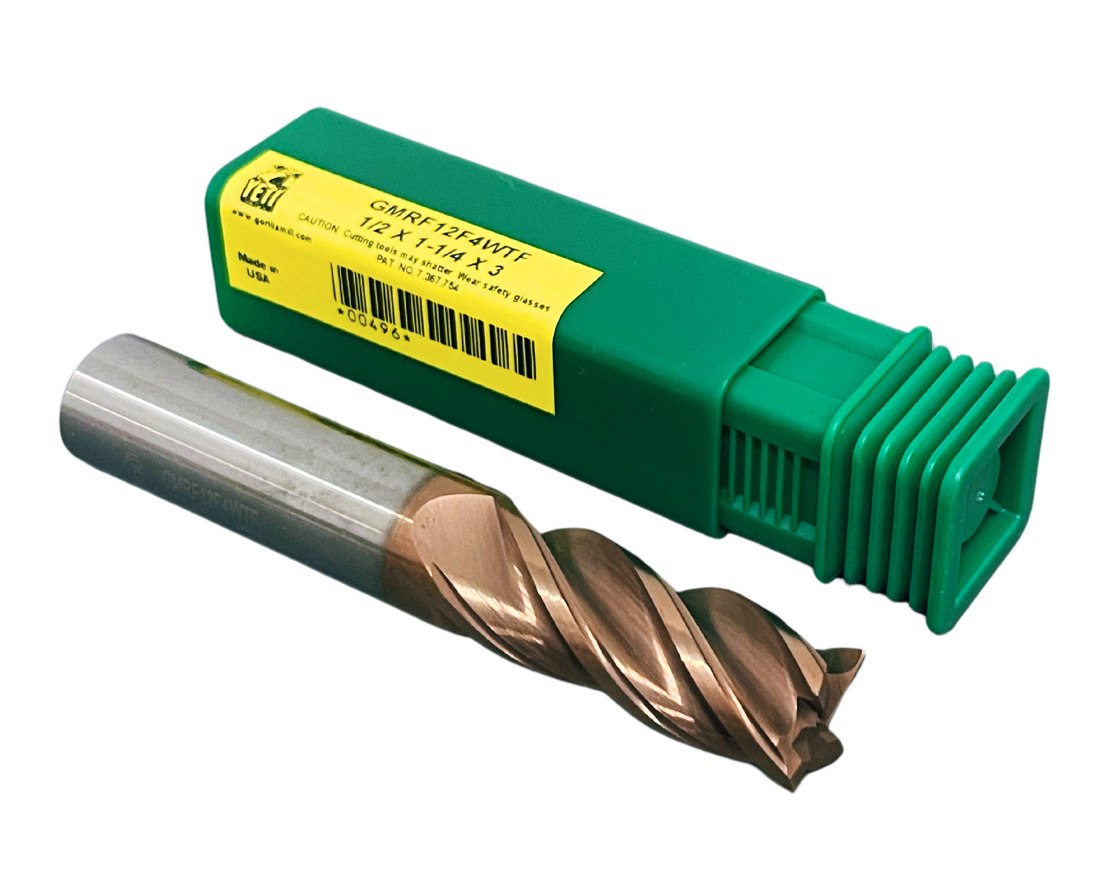 Gorilla End Mills High Performance GMX-35 Coated Square End, Ferrous