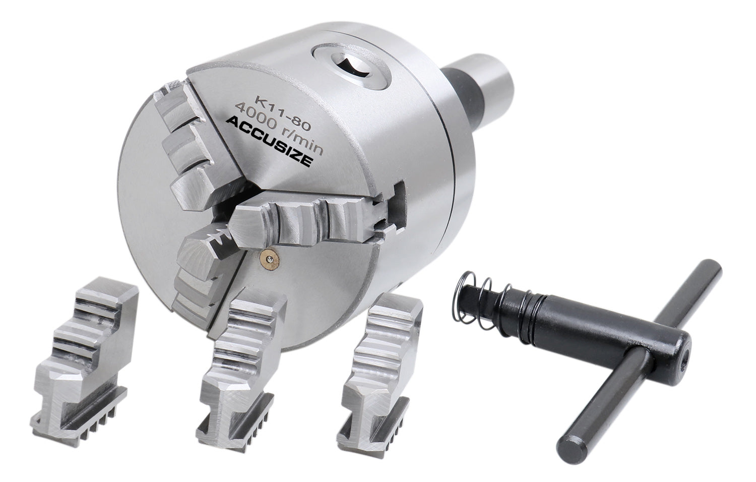 R8 Precision Lathe Chucks, 3-Jaw Self-Centering Scroll, Quick Change L