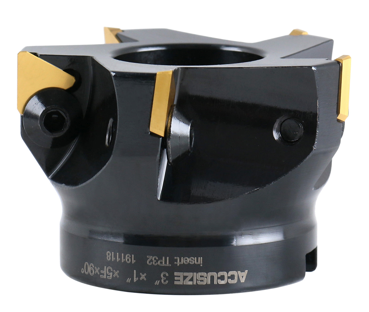 Accusize 90 Degree Indexable Face Milling Cutters, Carbide TPG Insert