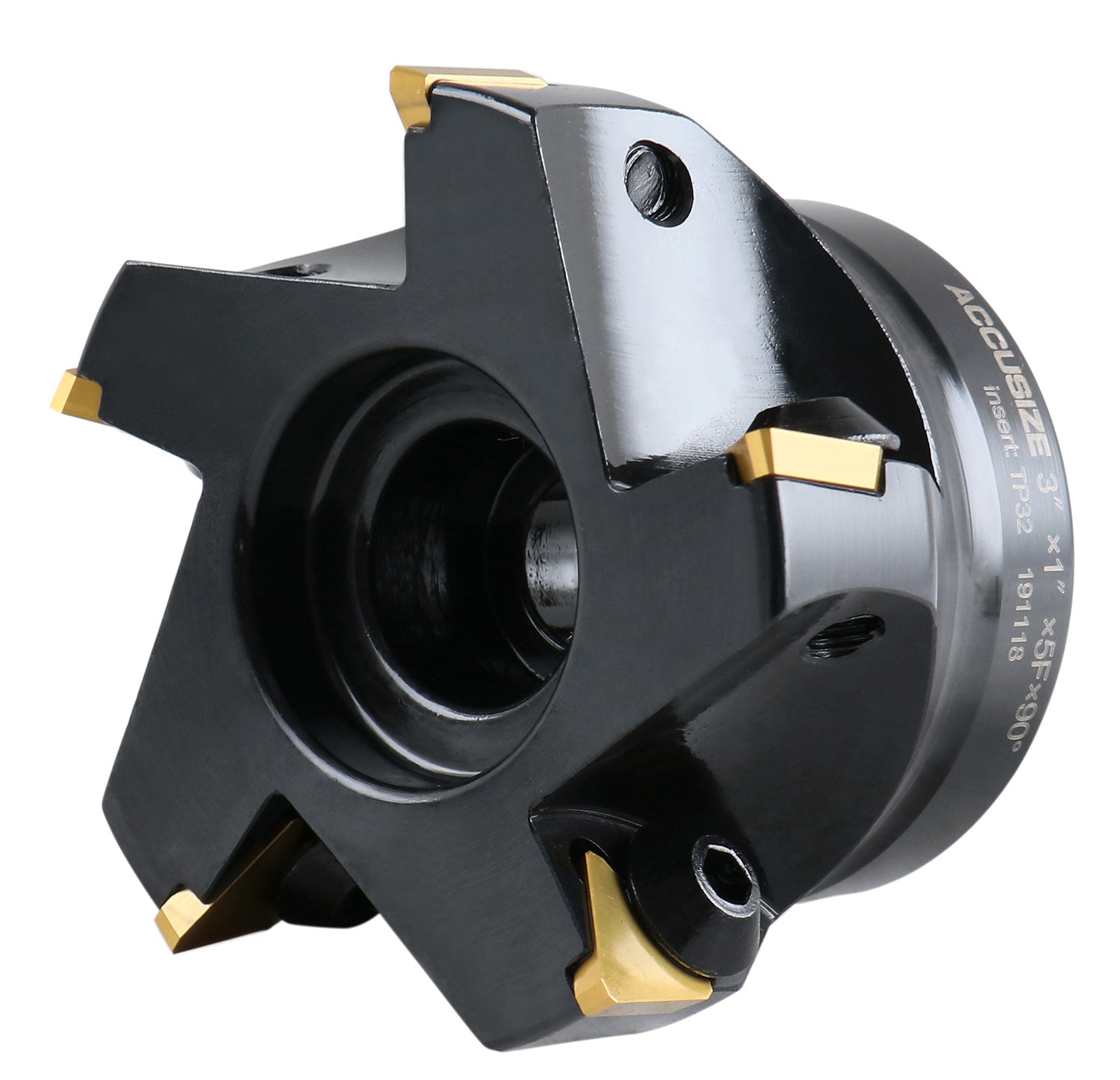 Accusize 90 Degree Indexable Face Milling Cutters, Carbide TPG Insert