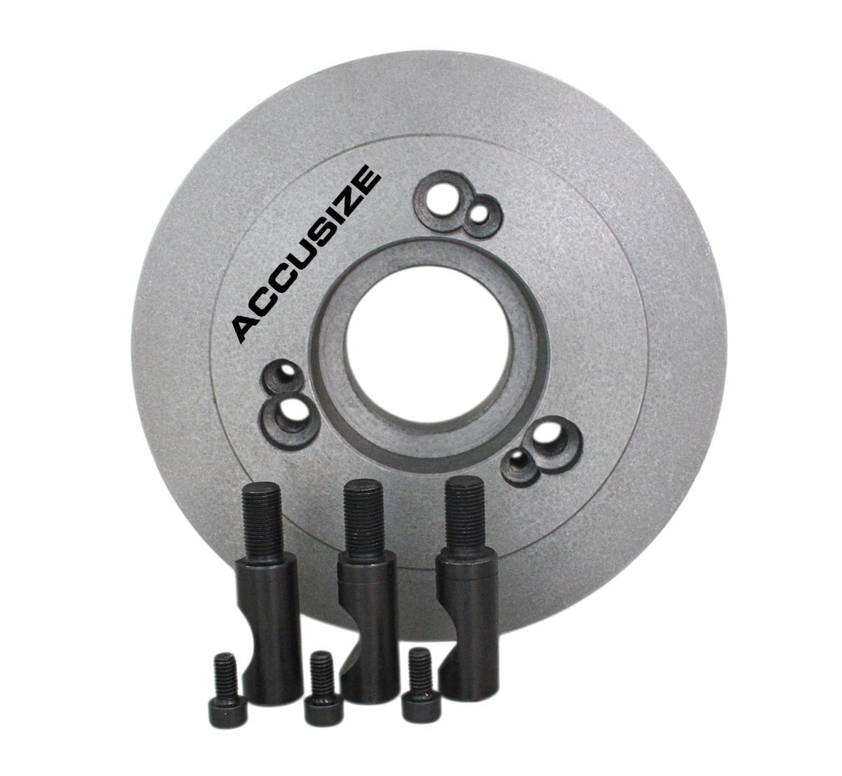 Fully Machined Lathe Chuck Back Plate, D1 Type Adapter for Most 4 Jaw