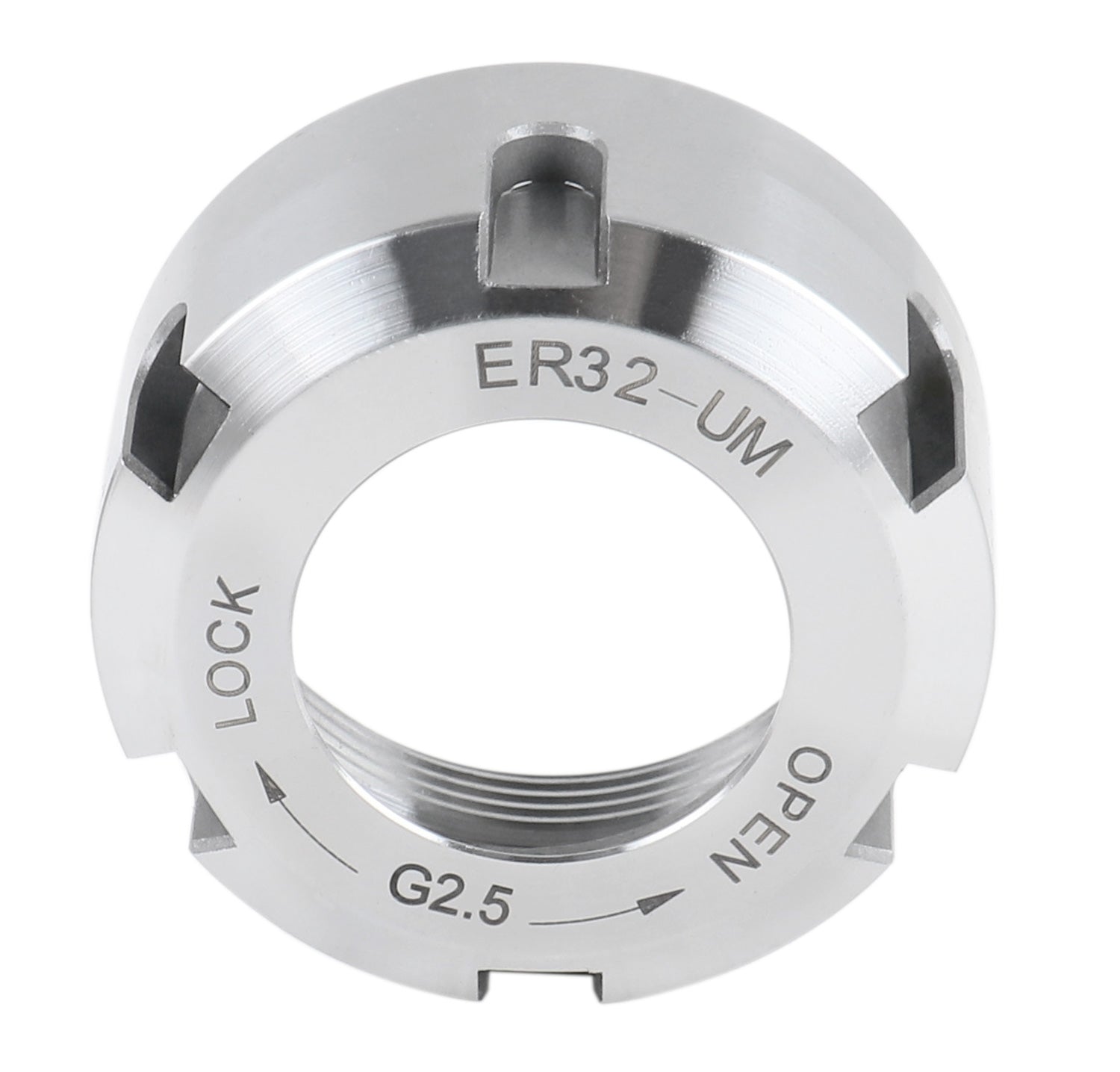 Hex ER16 Collet Nut, Slotted ER32 & ER40 Collet Nut, Balanced to 18,00
