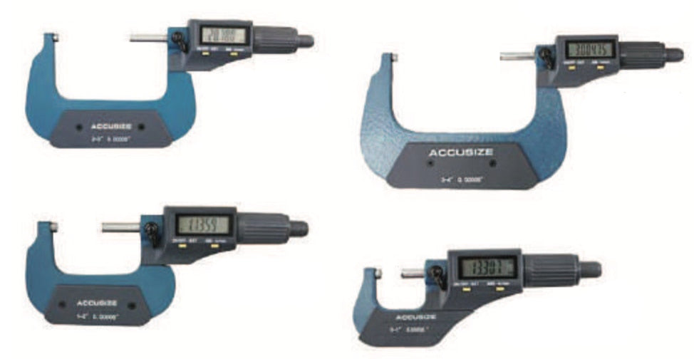 2-Key Electronic Digital Outside Micrometers w/ Output